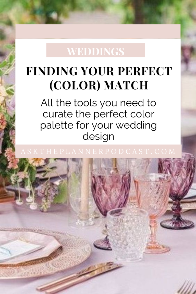 Find Your Perfect (Color) Match: Wedding Designs and Color Palettes ...
