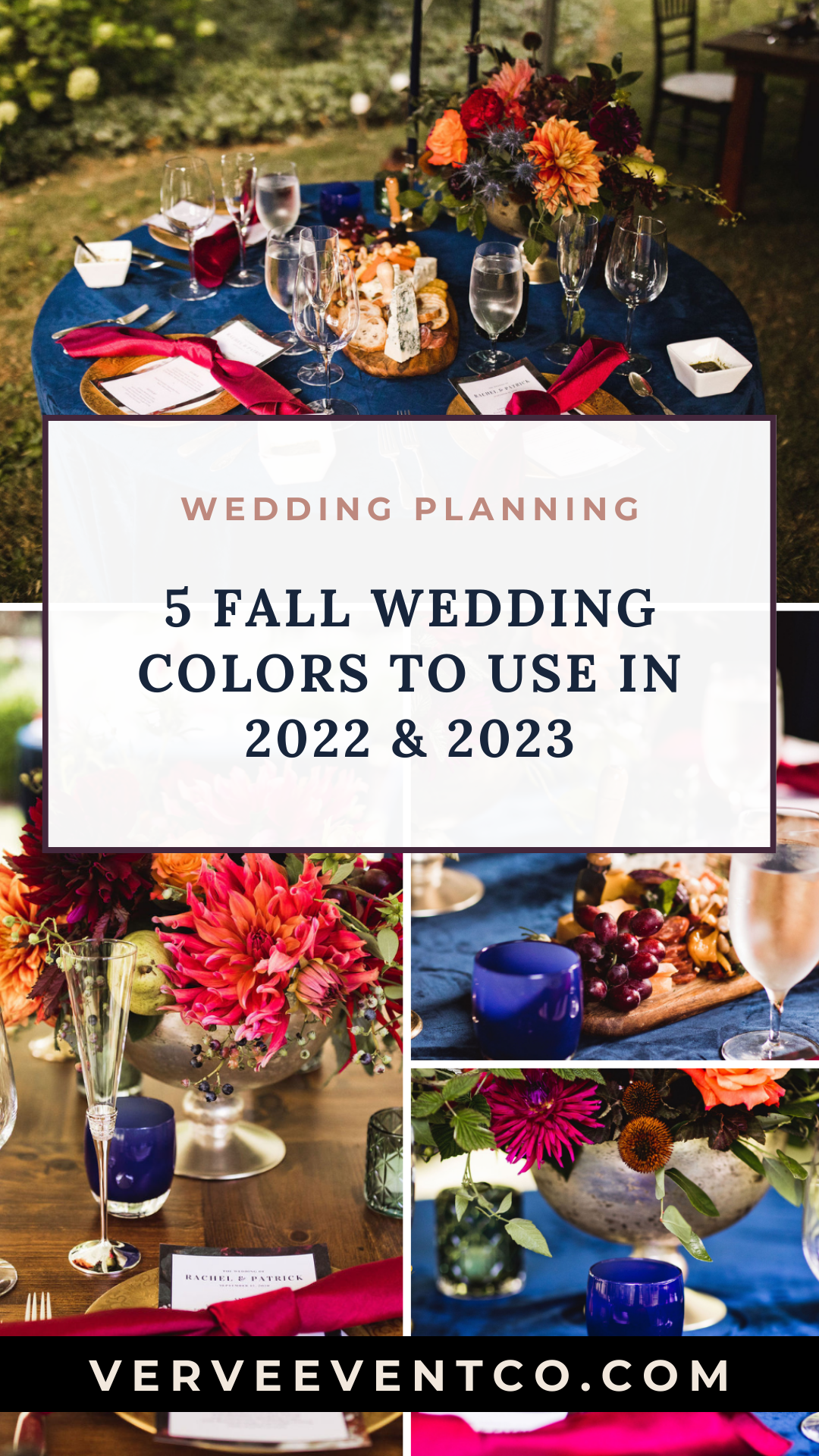 5 Fall Wedding Colors to Use in 2022 & 2023 | Verve Event Co.
