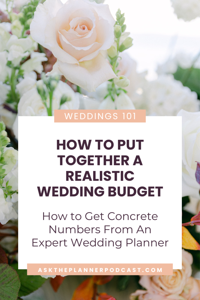 How to Put Together a Realistic Budget for a Wedding | Verve Event Co.
