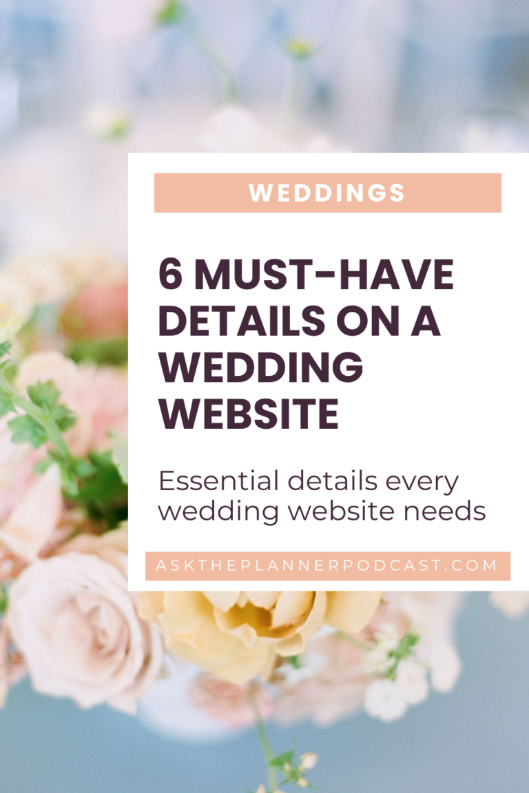 6 Important Details to Include On Your Wedding Website | Verve Event Co.