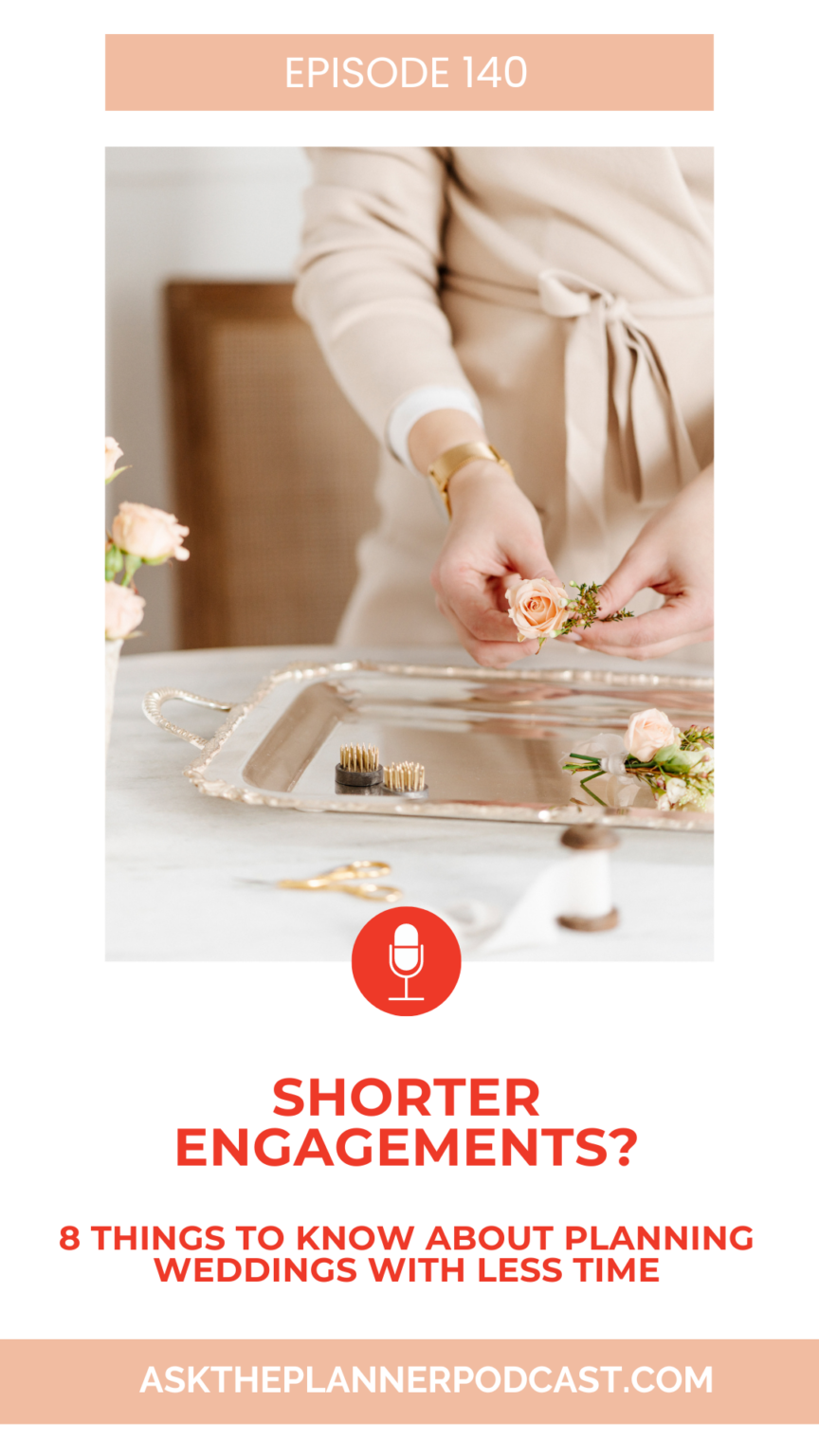 Shorter Engagements: Planning Weddings with Less Time